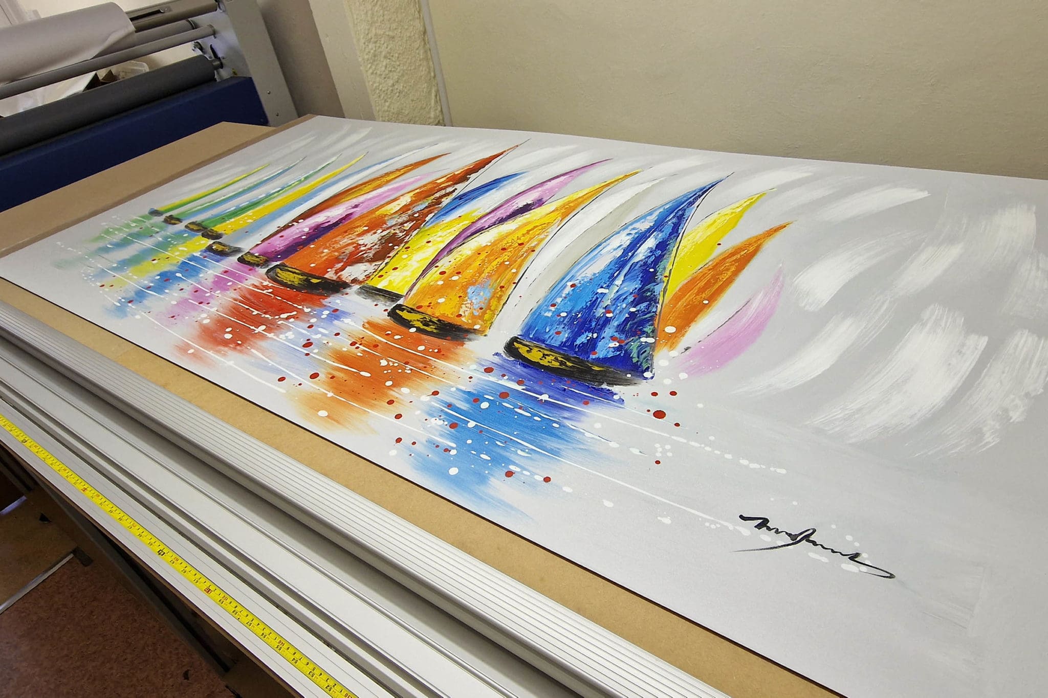 Large 7ft Mounted Canvas - Sharkfin Media